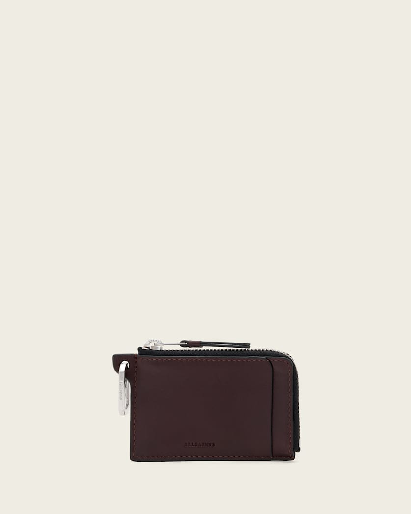 Remy Leather Wallet BURGUNDY RED | ALLSAINTS